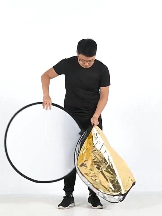 5 in 1 Reflector Photography Collapsible Portable Light Diffuser Round ...