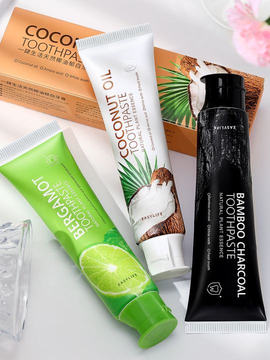 Fresh Coconut Toothpaste Deep Cleansing Tooth Stains Bright White ...