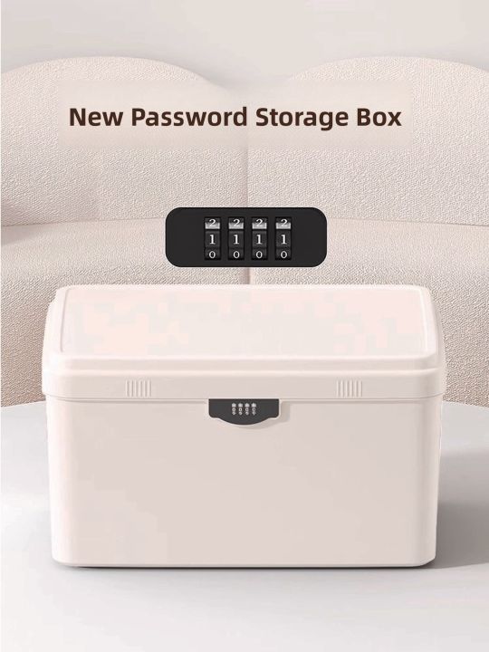 Password-protected Storage Box with Lock Document File Organization ...
