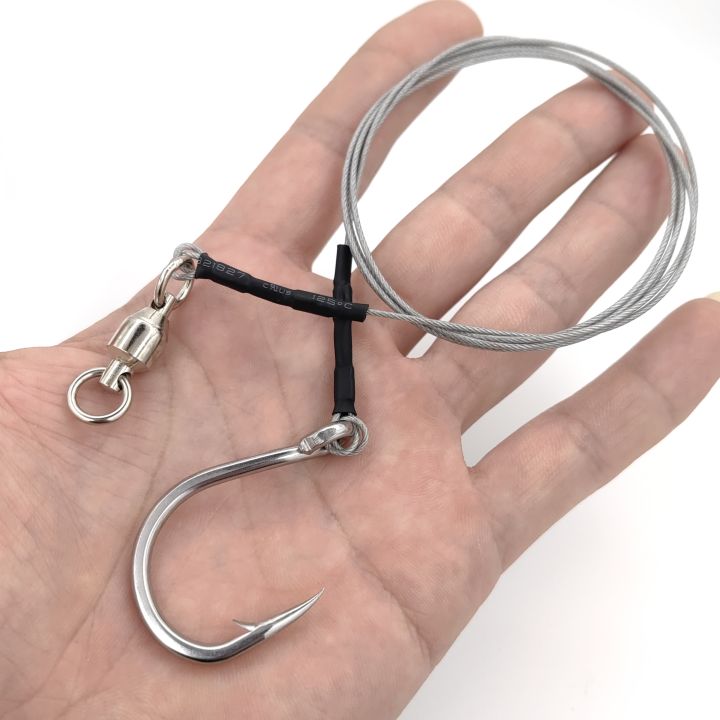 Handmade Steel Wire Fishing Line Double Wrap High Strength Big Pull ...