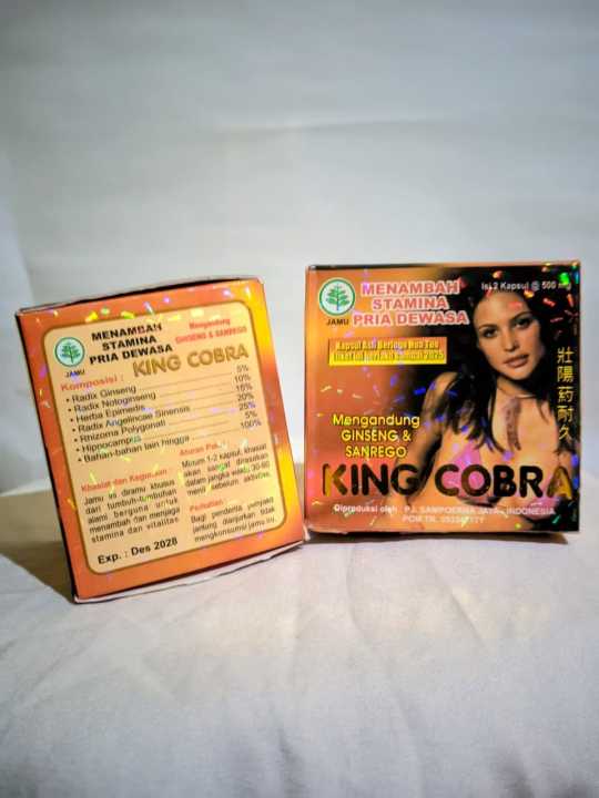 KAPSUL KING COBRA TAHAN LAMA 100% GRENG ORIGINAL PRIVASI AMAN | Lazada Indonesia
