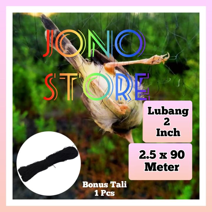 cod jaring burung 2 inch 2.5x90 meter jaring burung Pipit jaring burung ...