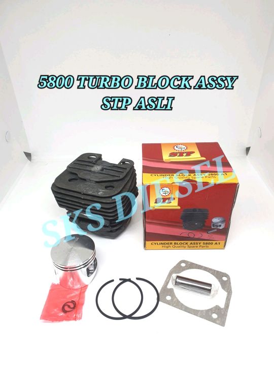 5800 TURBO RACING CYLINDER BLOCK ASSY BORING CHAIN SAW SENSO SINSO MINI ...