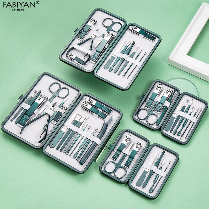 Manicure Set Stainless Steel Nail Cutter Fingernail Clippers Trimmer ...