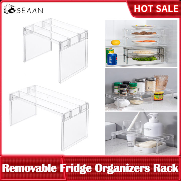 Fridge Layered Separator Shelves Refrigerator Organizers Storage Rack ...