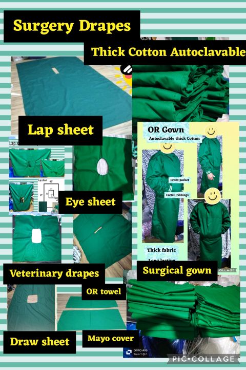 Surgical drapes Thick Cotton Autoclavable | Lazada PH