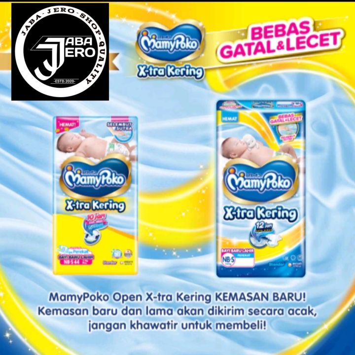 Mamy Poko NB 44's tipe Perekat Baby Diapres X-tra Kering popok bayi ...