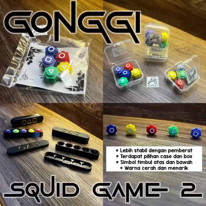 HAHA TOY Gonggi Mainan Squid Game 2 Board Game Anak Khas Korea | Lazada ...