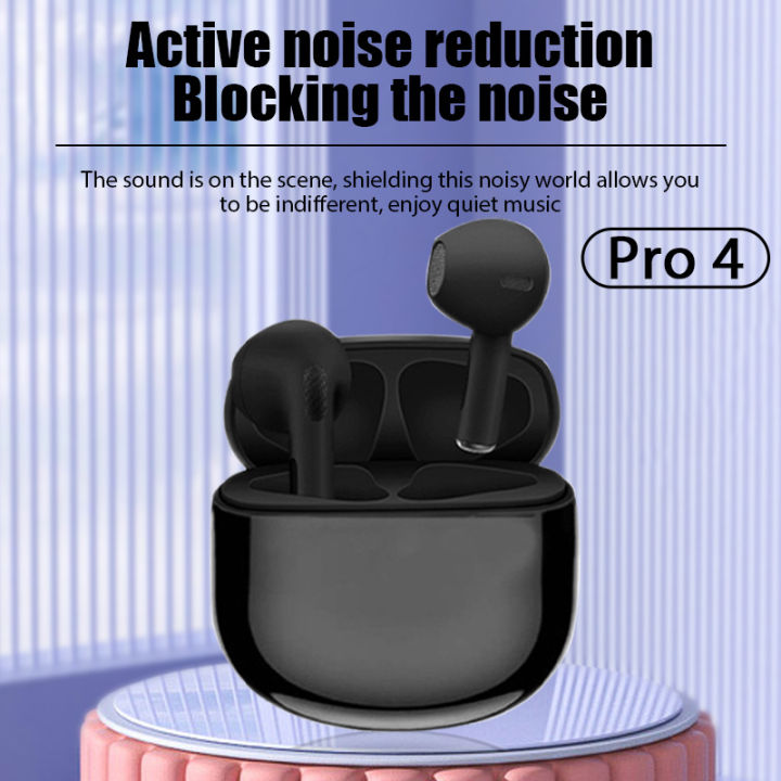 2023 TWS Air Pro 4 fone หูฟังบลูทูธไร้สายพร้อมไมโครโฟนไร้สายควบคุมด้วย ...