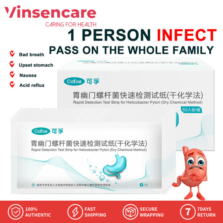 Vinsencare 1PC Cofoe Gastric Helicobacter Pylori Test Paper HP Stomach ...
