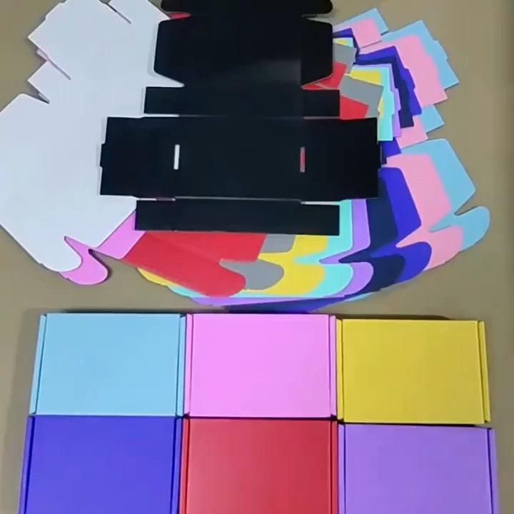 5PCS FULL COLORED Box High-end Carton Corrugated Cardboard Box ...