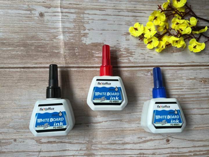 Flexoffice Whiteboard Marker ink refill 25ml Black/ Blue / Red (1pc ...
