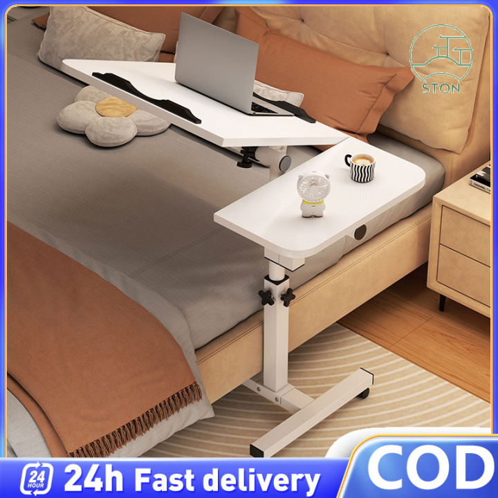 Elevatable Table Movable Meja Belajar Portable Foldable Bedside ...