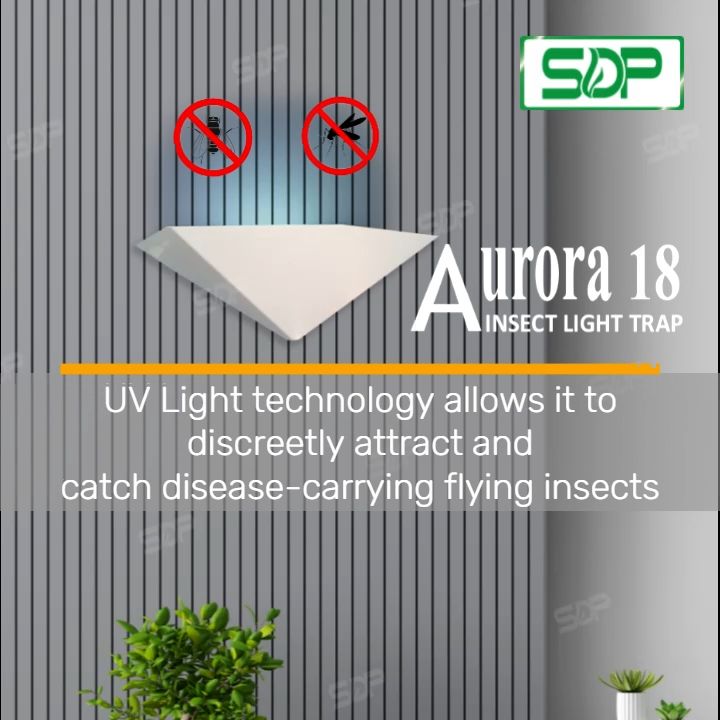 AURORA 18 Insect Fly Trap -1 YEAR WARRANTY Fly Trap Electric/Insect UV Fly Trap/Fly Killer Lamp ...