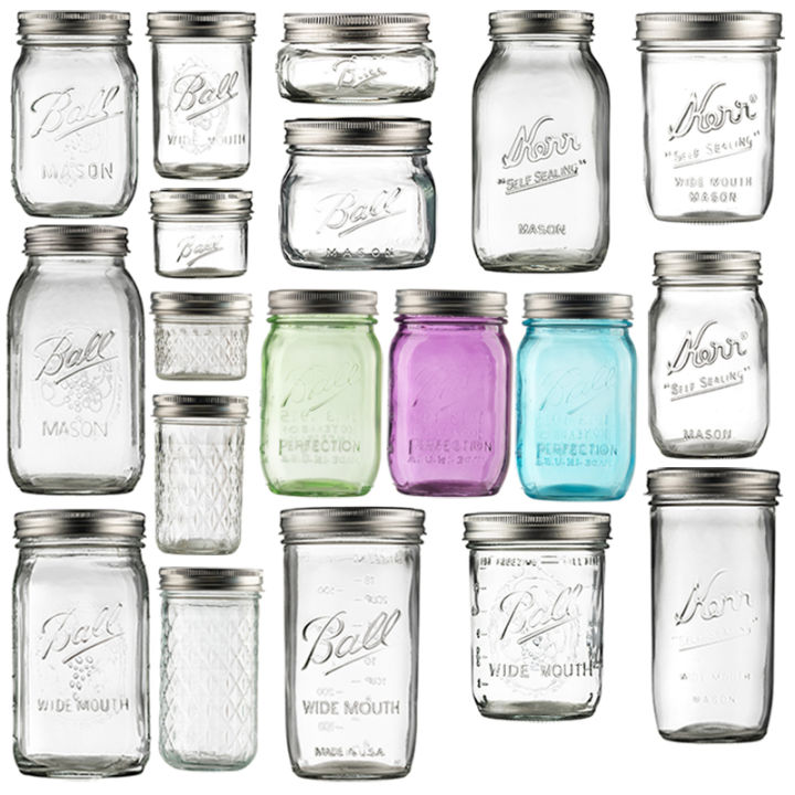 [Mason LIFE Home] Mason Jar Mason Jar Glass Transparent Sealed Jar ...