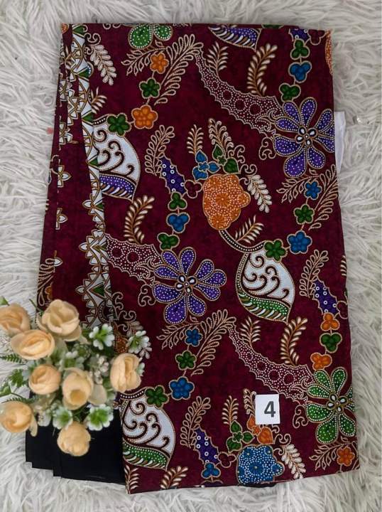 (3215)WOMEN WEAR INDONESIA FLORAL SOLO BATIK (2 METERS SIAP JAHIT) | Lazada