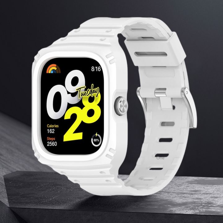 2 In 1 For Redmi Watch 4 Case + Strap Waterproof Smart Watch Protector ...