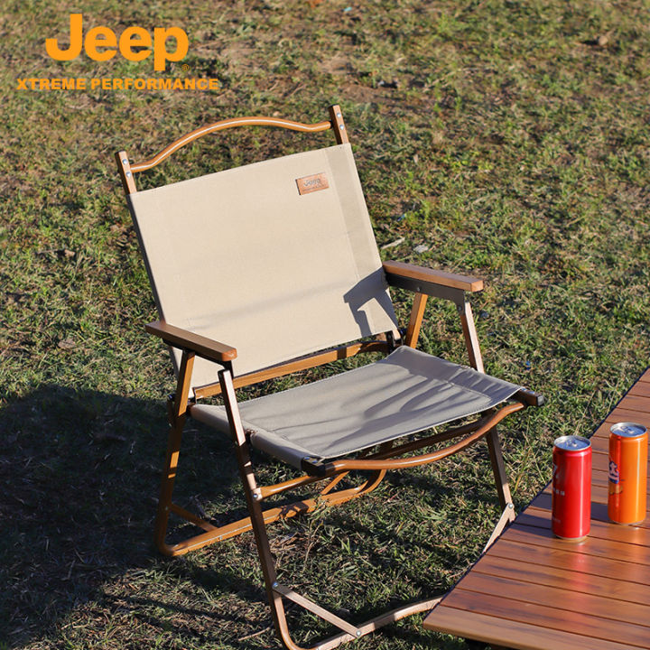JEEP SPIRIT 1941 ESTD Camping Chair Folding Camping Picnic Chair ...