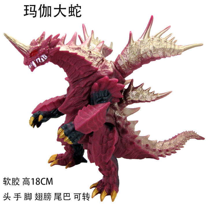 Large Soft Rubber Monster Maga Big Snake Action Figure Hand-Made Model ...