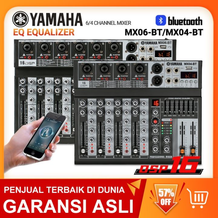 Mixer Audio Yamaha mixer profesional 6/4 Channel MX06BT / MX04BT Mixer ...