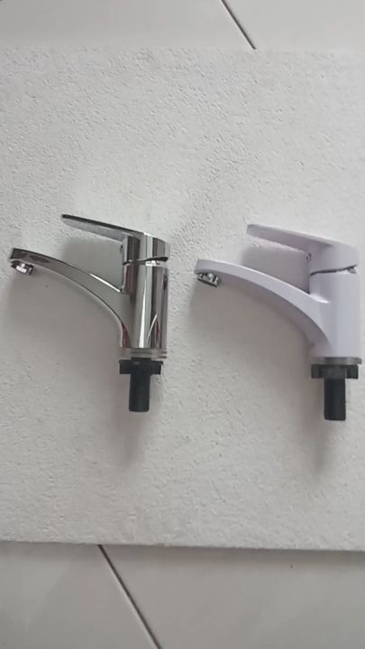 [ FERRUM ] Kran Wastafel Keran Cuci Tangan Kran Air PVC Soligen W-23 Chrome Dan Putih | Lazada ...