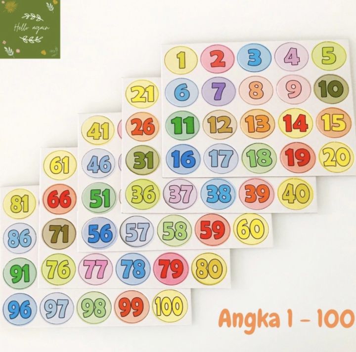 Puzzle Angka/Number 1-100, Mainan Edukasi Anak | Lazada Indonesia