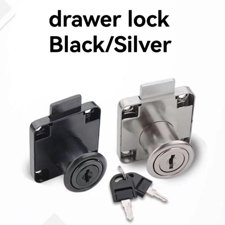 Drawer lock cabinet lock black and silver 136-22 16mm | Lazada PH