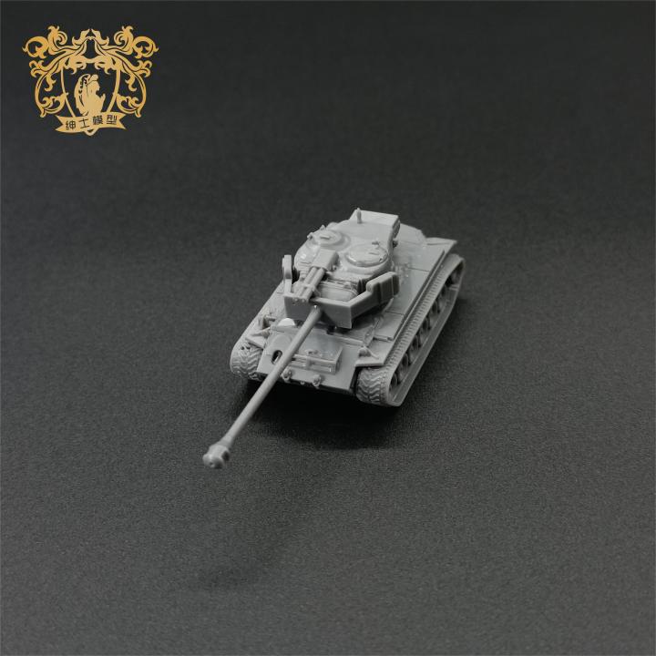 3D Printed Medium Tank Model T26E4 Super Pershing 1/144 Scale Assembly ...