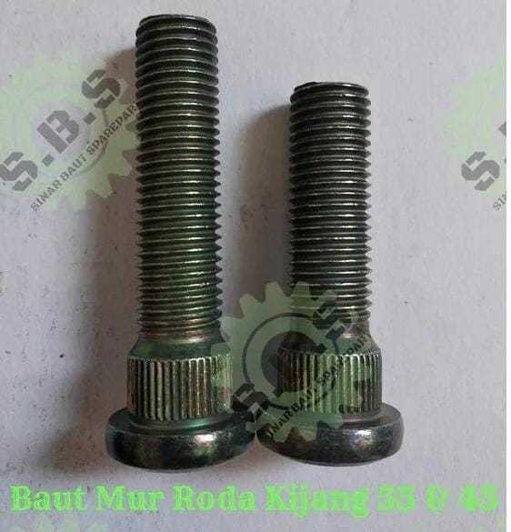 BAUT + MUR RODA KIJANG PANJANG & PENDEK Baut Roda Baut Roda Mobil Baut ...