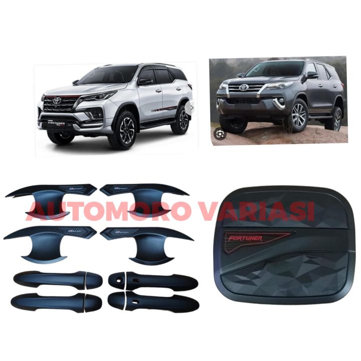 PAKET HANDLE GAGANG PINTU OUTER MANGKOK PINTU GR SPORT ALL NEW FORTUNER 2016-2023 | Lazada Indonesia