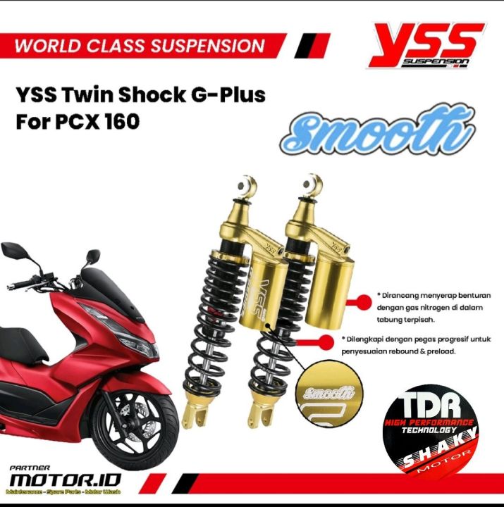 Shockbreker PCX 160 new YSS Twin Shock G-Plus Gold Edition TC302-365TJ ...