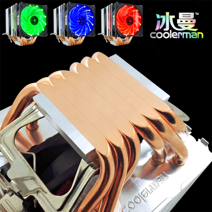 Snowman Ice Man 6 Heat Pipe CPU Cooler 1700 Wind Cooling 2011 Silent ...
