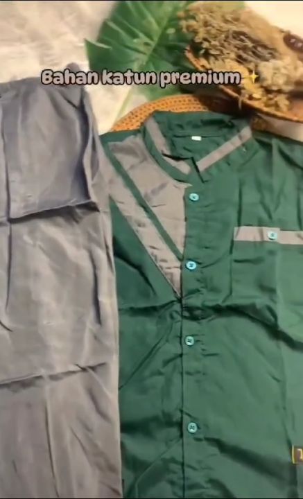 Baju koko anak laki-laki keren 1-12 tahun bahan Katun Mikro baju muslim ...
