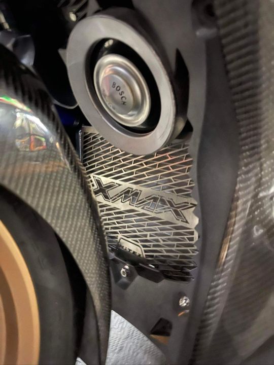 ORIGINAL SEC XMAX V1 AT XMAX V2 NITEX RADIATOR COVER FULL STAINLESS 45% ...