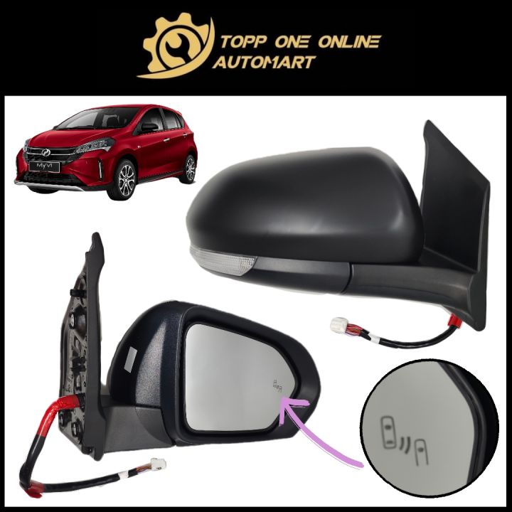 ORIGINAL MYVI 2018-2022Y 11 WIRE SIDE MIRROR WITH BSM | Lazada