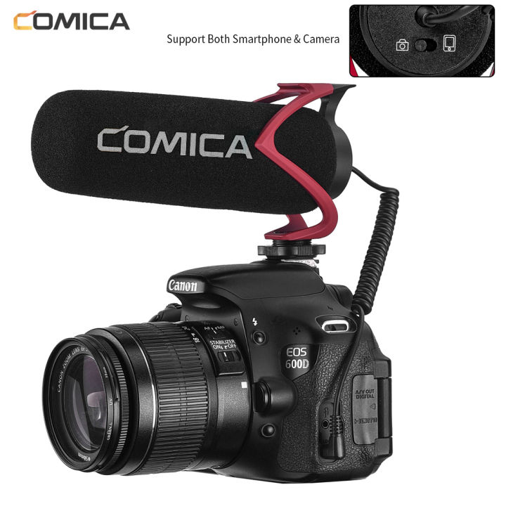 Comica CVM-V30 LITE Video Microphone,Super-Cardioid Condenser On-Camera ...