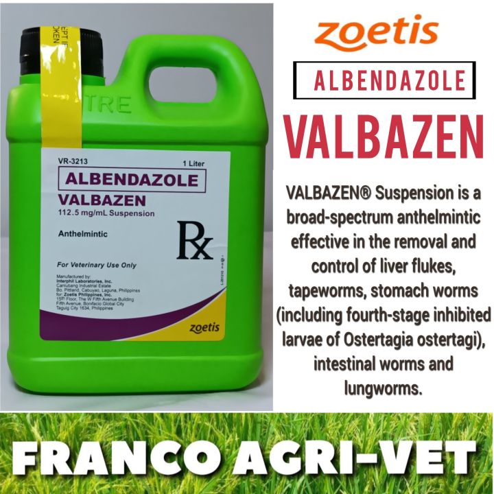 Valbazen (Albendazole) 1 Liter Anthelmintic | Lazada PH