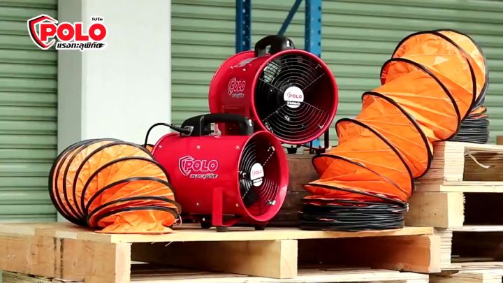POLO พัดลมดูดอากาศ 8 นิ้ว รุ่น SHT-20 ดูด-เป่า ระบายอากาศ สามารถต่อท่อผ้าใบยาวๆได้ TANG MYHOME ...