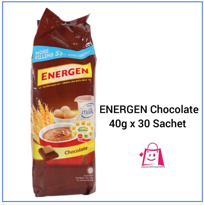 Energen Cereal Drink Chocolate Pouch | 40g x 30 Sachet | Lazada PH