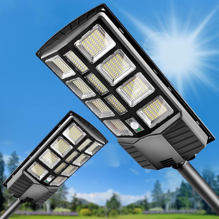 GEEK Solar light 2000W outdoor solar street light IP67 waterproof Solar ...