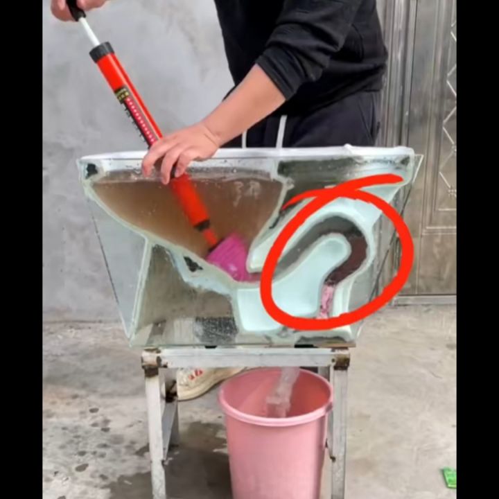 1 second unclogging The impact is very strong toilet pump plunger for ...