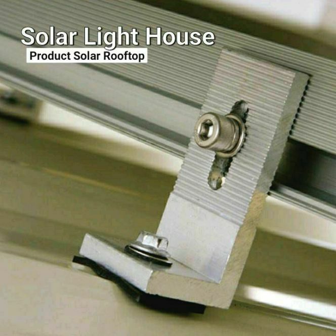 SOLAR L -feet ขายึดรางสำหรับหลังคาเมทัลชีท อุปกรณ์ติดตั้งโซล่าเซลล์ ...