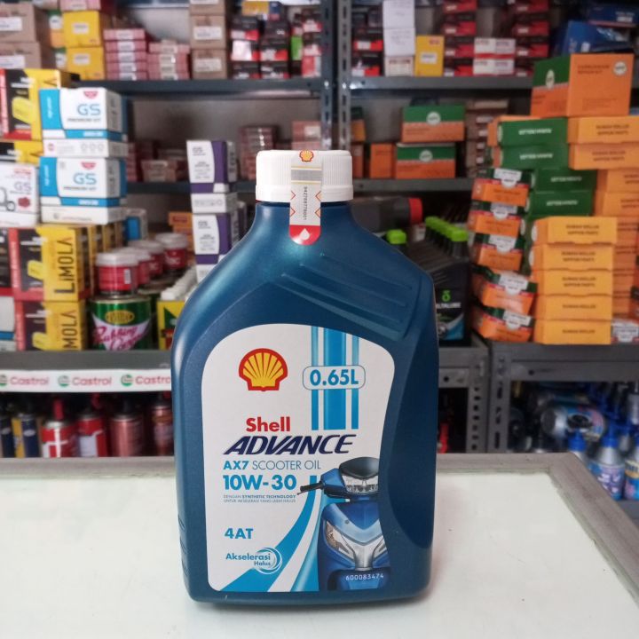 OLI SHELL ADVANCE AX7 MATIC 10W-30 0,65L/Oli Shel Original | Lazada ...