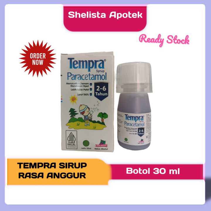 TEMPRA SIRUP RASA ANGGUR BOTOL 30 ml / Sirup Obat Demam Anak | Lazada ...