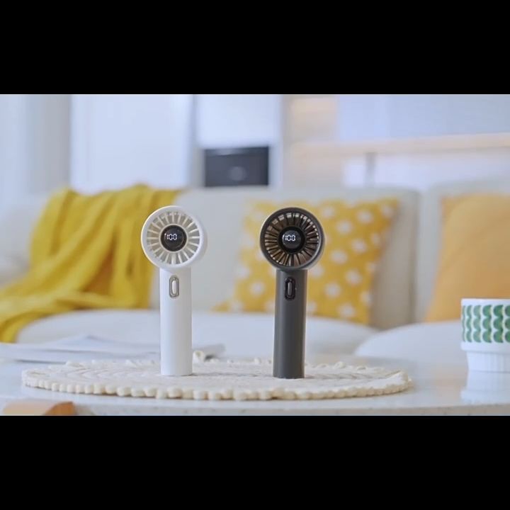 Jisu Life พัดลม พัดลมมือถือ ปรับระดับได้ 0-100 หน้าจอแสดงผลอัจฉริยะ ใช้ ...