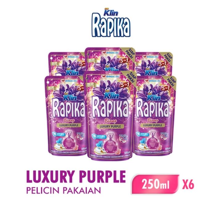 Rapika Biang Pewangi Luxury Purple Touch 250ml x 6 | Lazada Indonesia
