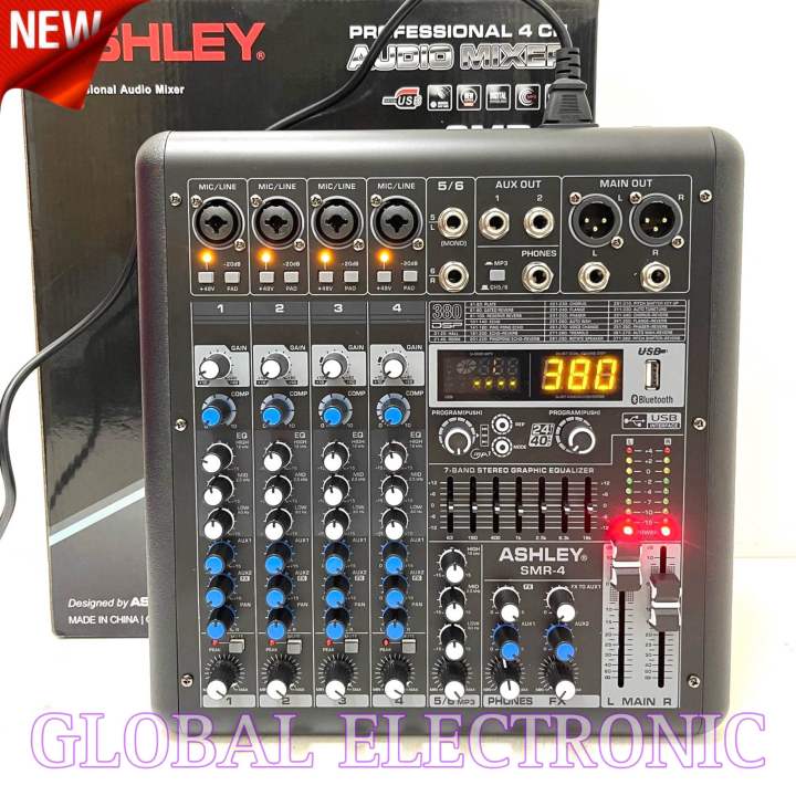 Mixer Ashley SMR 4 / SMR 6 / SMR 8 Original 4 Channel 6 Channel 8 ...