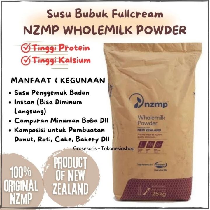 Susu Bubuk Full Cream NZMP 1 Kg - Wholemilk Powder by Fonterra New ...