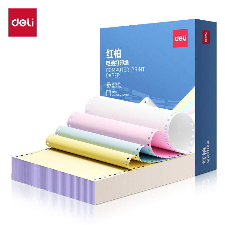 Deli Pin-Printer Paper Four Five Six Seven Eight Nine Ten Copies ...