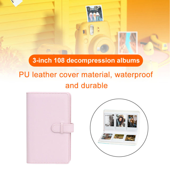 108 Sheets Instax Mini Album High Capacity Photo Collection Book ...
